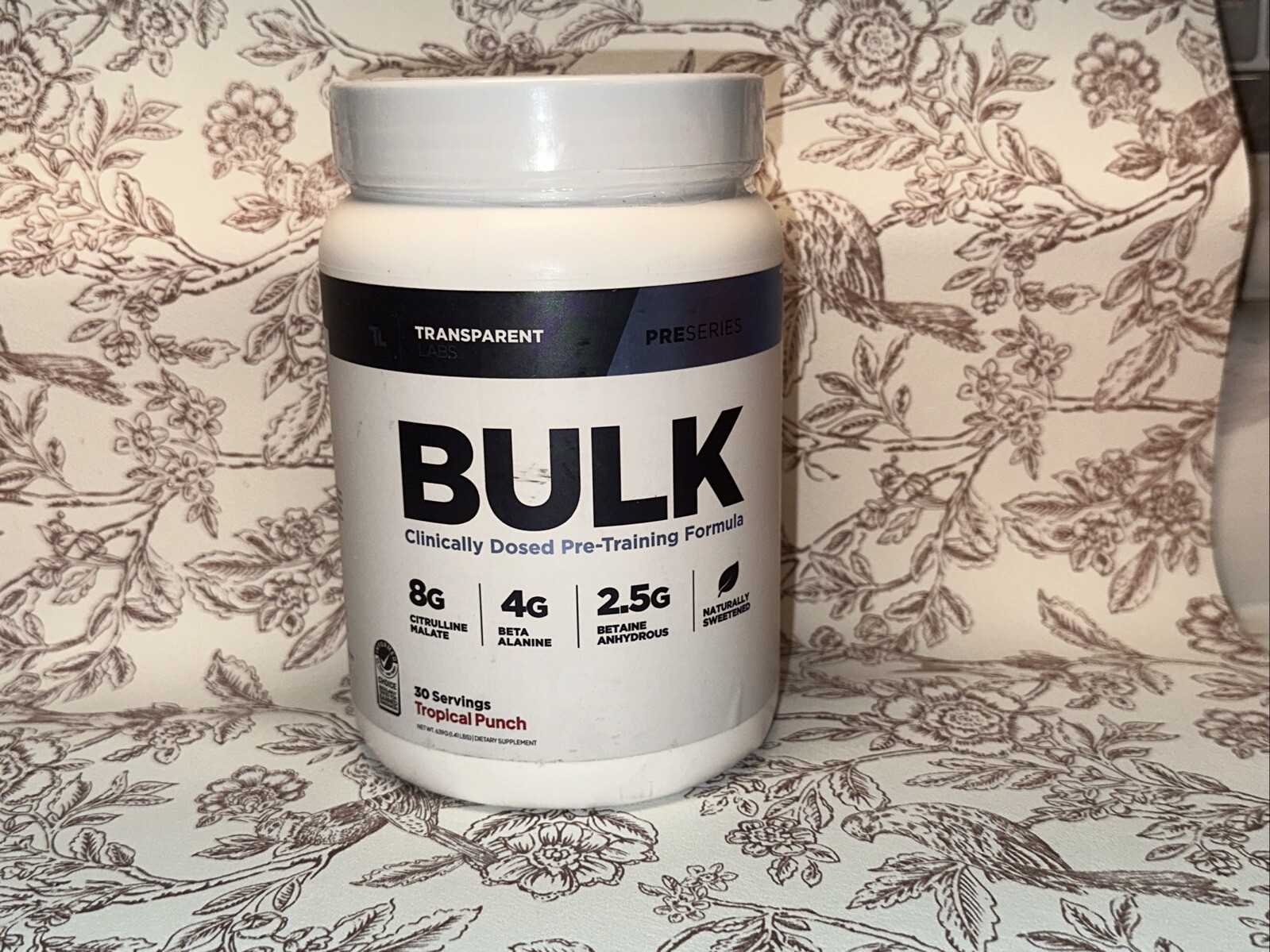 Transparent Labs Bulk Pre-Workout Supp. - Tropical Punch (1.55 Lbs ...
