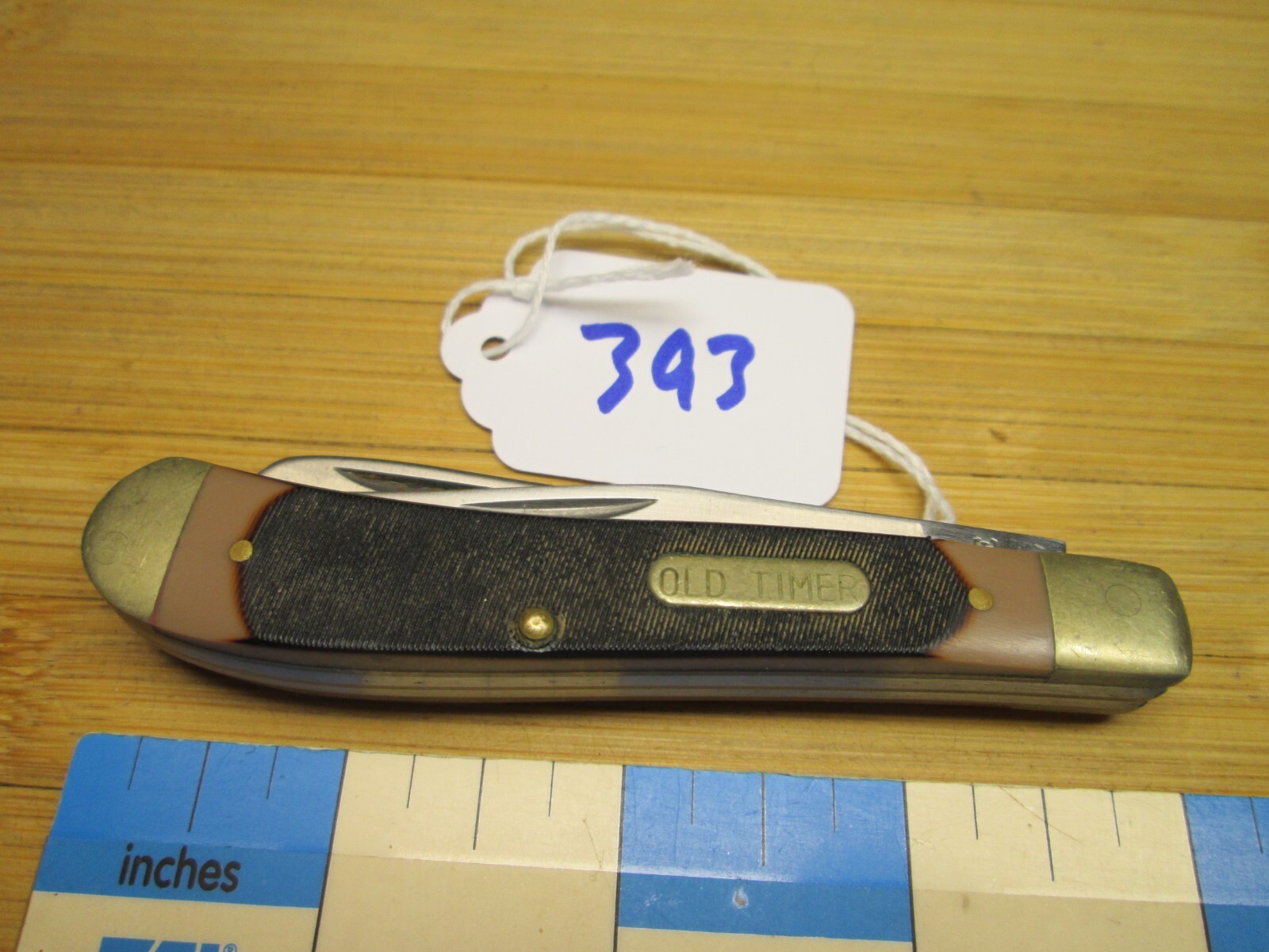 #393 Delrin Handled Schrade Old Timer 94OT Trapper Two-Bladed Knife | eBay