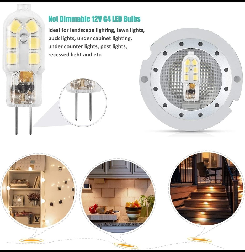 20pcs G4 LED Light Bulb 20W 12Volt Bi Pin Base Lamps LED Light Bulb ...