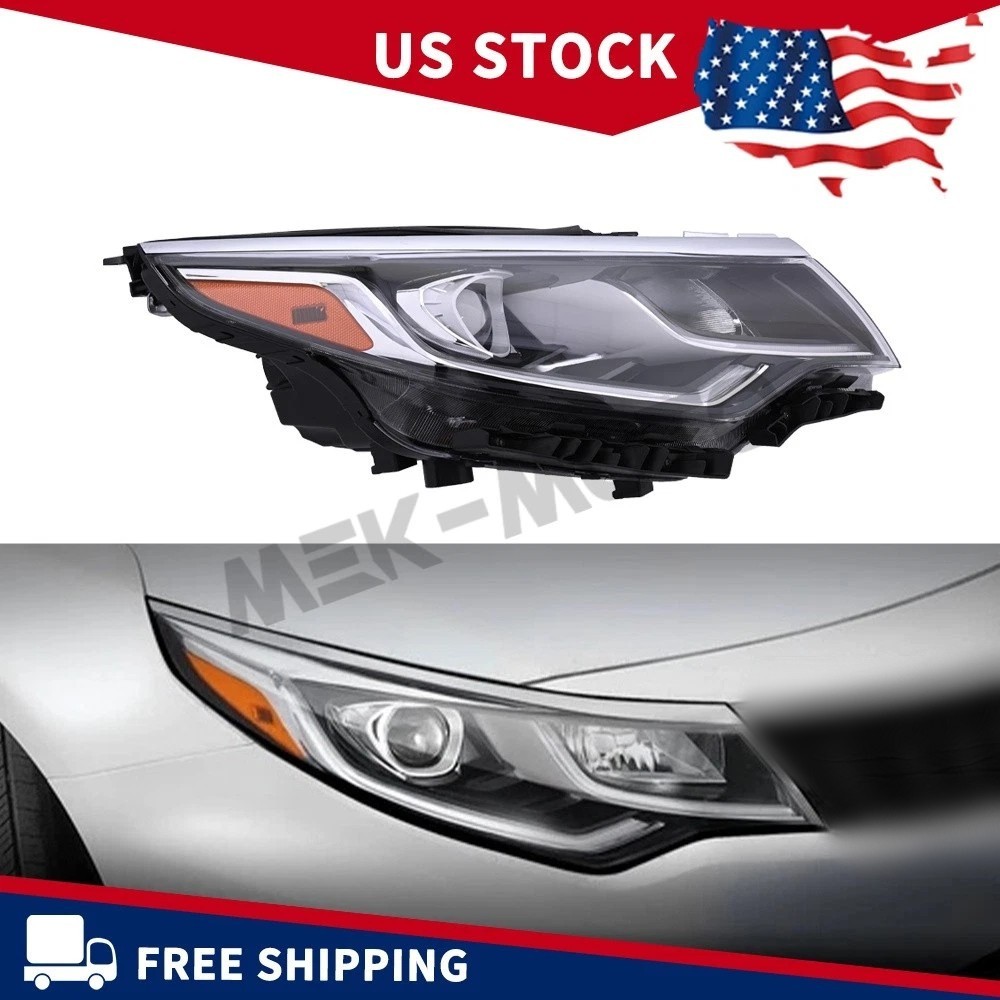 Headlight For 2019 2020 Kia Optima Passenger w/ LED DRL w/ Bulb 92102 ...