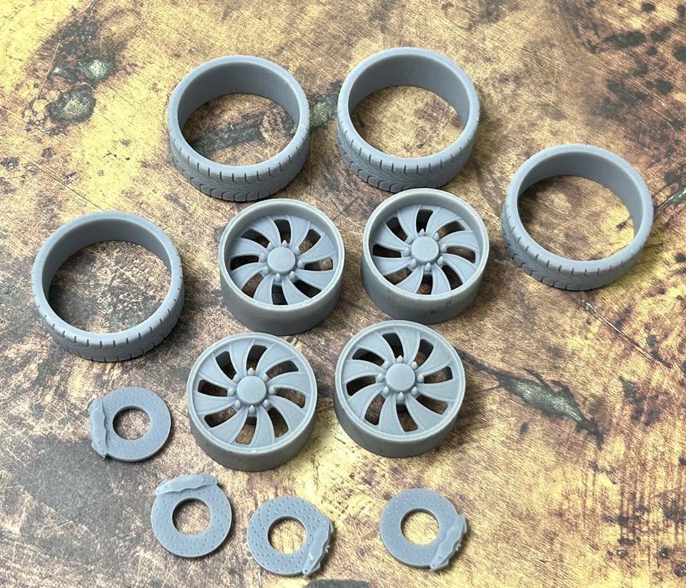 1/24 Scale: 24-Inch “Intro Vista HD8” Wheels And Tires; Resin;1/25 | eBay