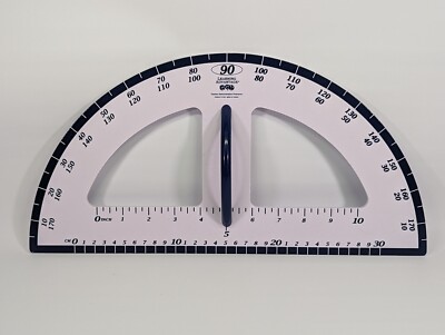 Learning Advantage Dry Erase Magnetic Protractor Math Drafting Science ...