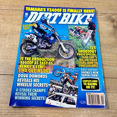 DIRT BIKE MAGAZINE / FEBRUARY 1998 / YZ400F - 125 SHOOTOUT - DOUG ...