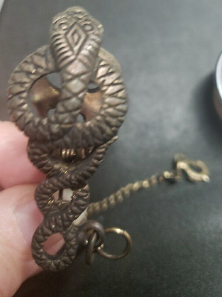 Metal Snake Clasp FOB Vintage Christmas Gift Movie TV Prop Jewelry ...