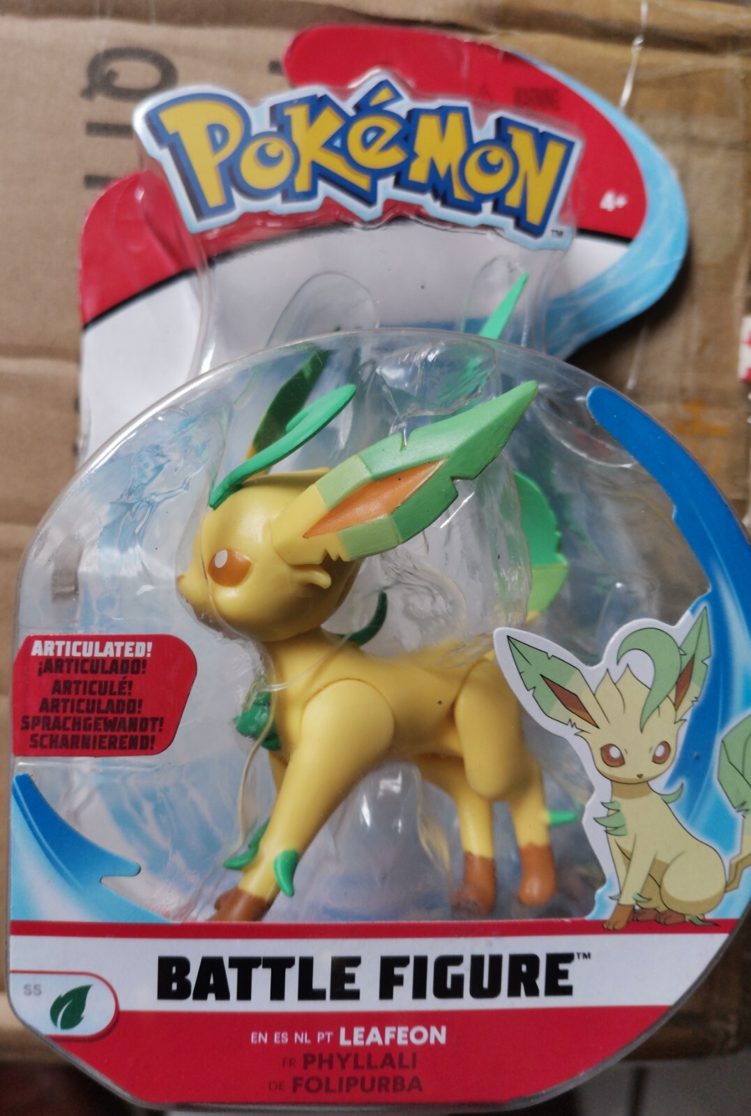 Pokémon Battle Figure Leafeon Action Figure Toy Collectible ...
