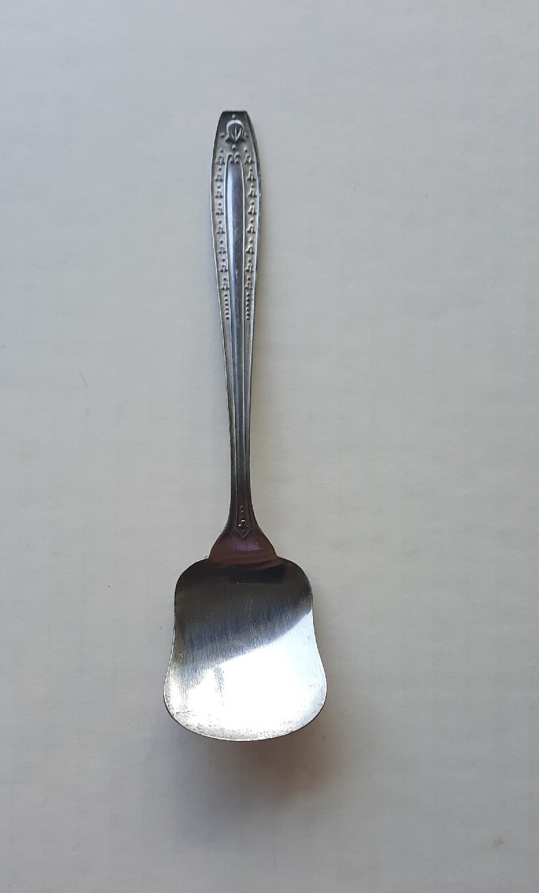 Vintage Stainless Steel Rounded Square Spoon Ice Cream | eBay