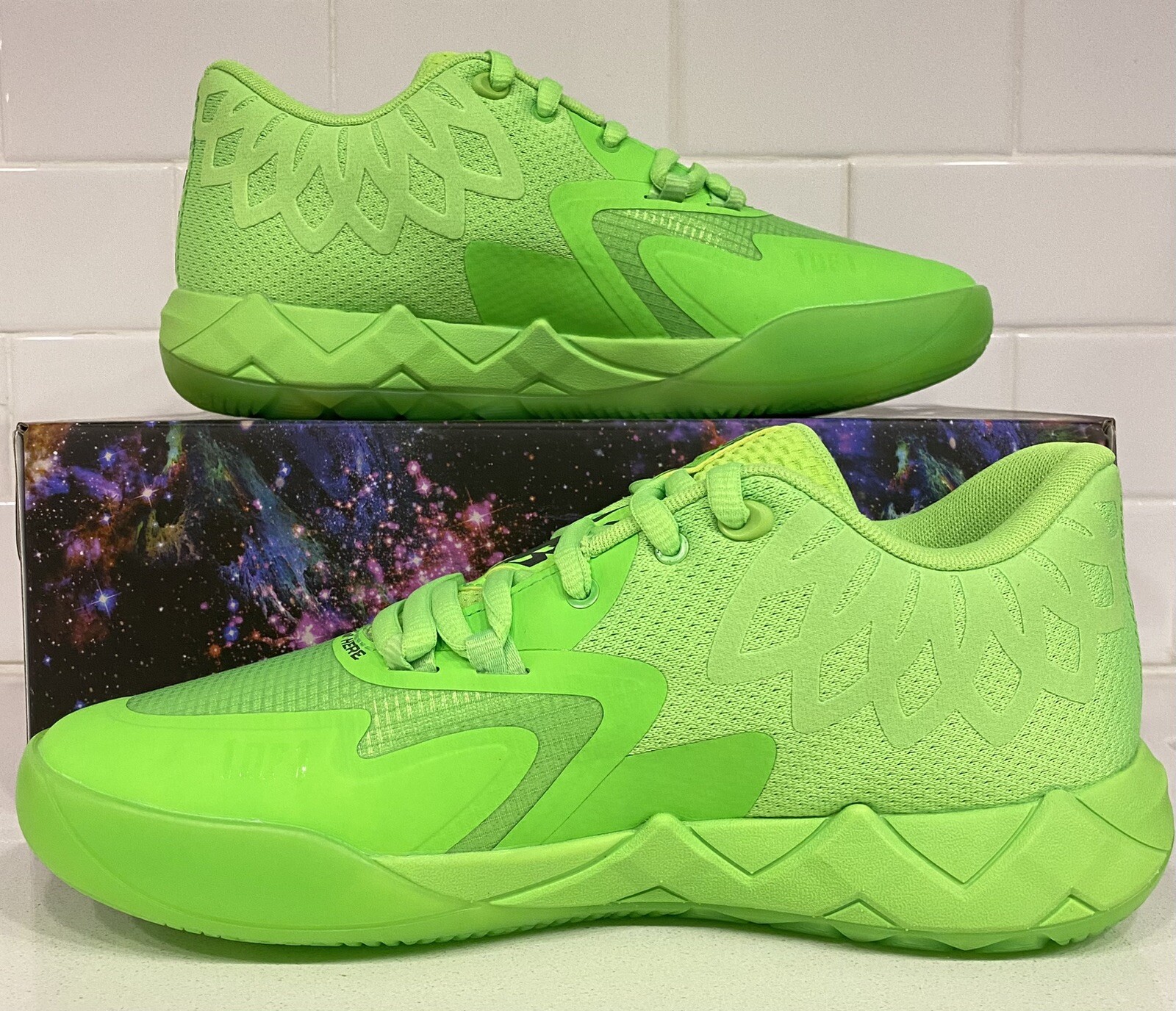 Puma LaMelo Ball MB.01 Lo Green Gecko/Volt 376941-07 New in Box Mens Sz ...