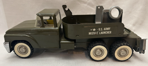 Vintage Structo Pressed Steel U.S. Army Missile Launcher Truck, 16 ...