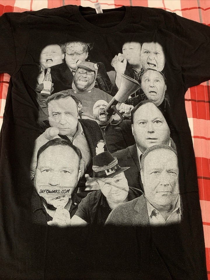 RARE ALEX JONES Infowars - Alex Jones INFOWARS T-Shirt Men's L New ...