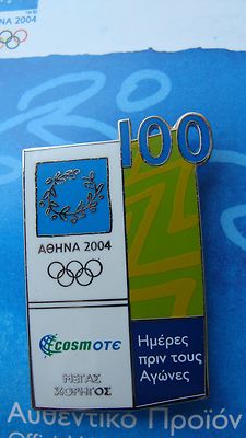 COSMOTE GRAND SPONSOR 100 DAYS TO GO-ATHENS 2004 OLYMPIC GAMES PIN | eBay