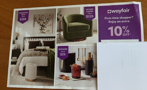 Wayfair 10% off coupon code expires December 14, 2024 | eBay