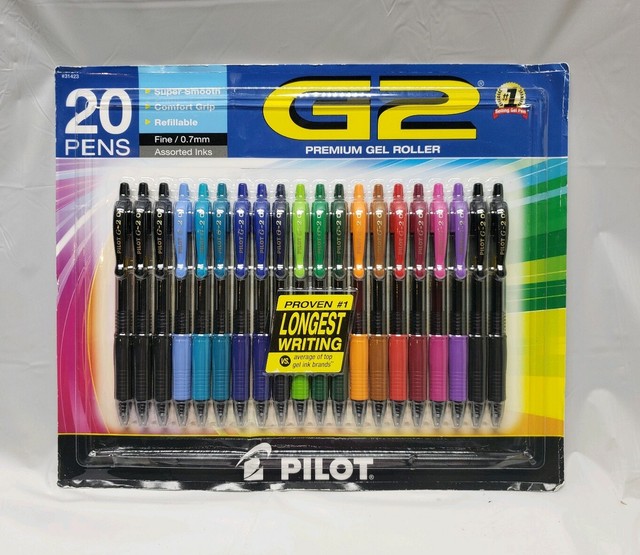 Pilot G2 Assorted Colors GEL Pen 20 Count Lepusemte47701 for sale ...