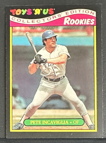 1987 Topps Toys R Us Rookies Set-Break #12 Pete Incaviglia RC EX ...