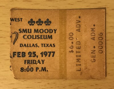 1977 QUEEN / THIN LIZZY A DAY AT THE RACES TOUR SMU DALLAS CONCERT ...