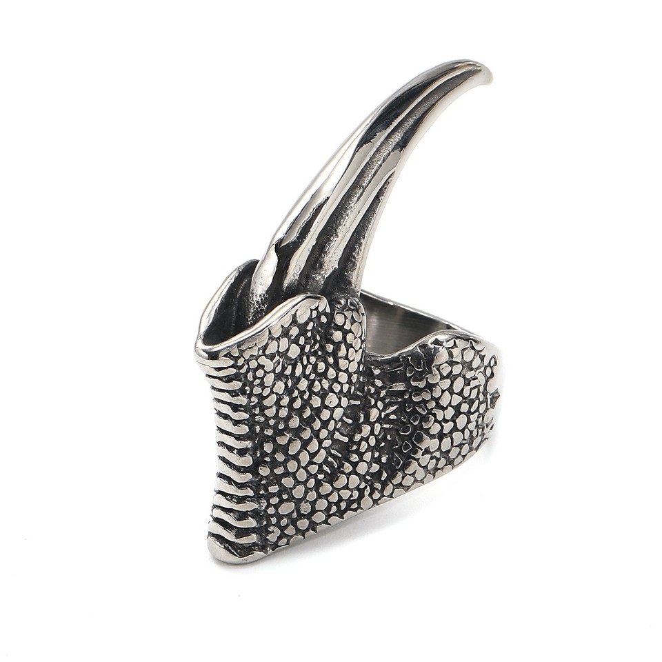Gothic Big Dragon Claw Ring Stainless Steel Eagle Claw Biker Punk Ring Size 7-13 | eBay