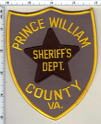 Prince William County Sheriff's Dept. (Virginia) Shoulder Patch from ...