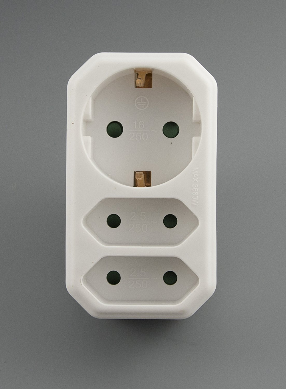 3-fach Multistecker Adapterstecker KINDERSCHUTZ Verteiler ...