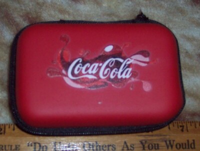 COCA - COLA BRAND ZIPPERED CASE HARD SHELL DESIGN | eBay