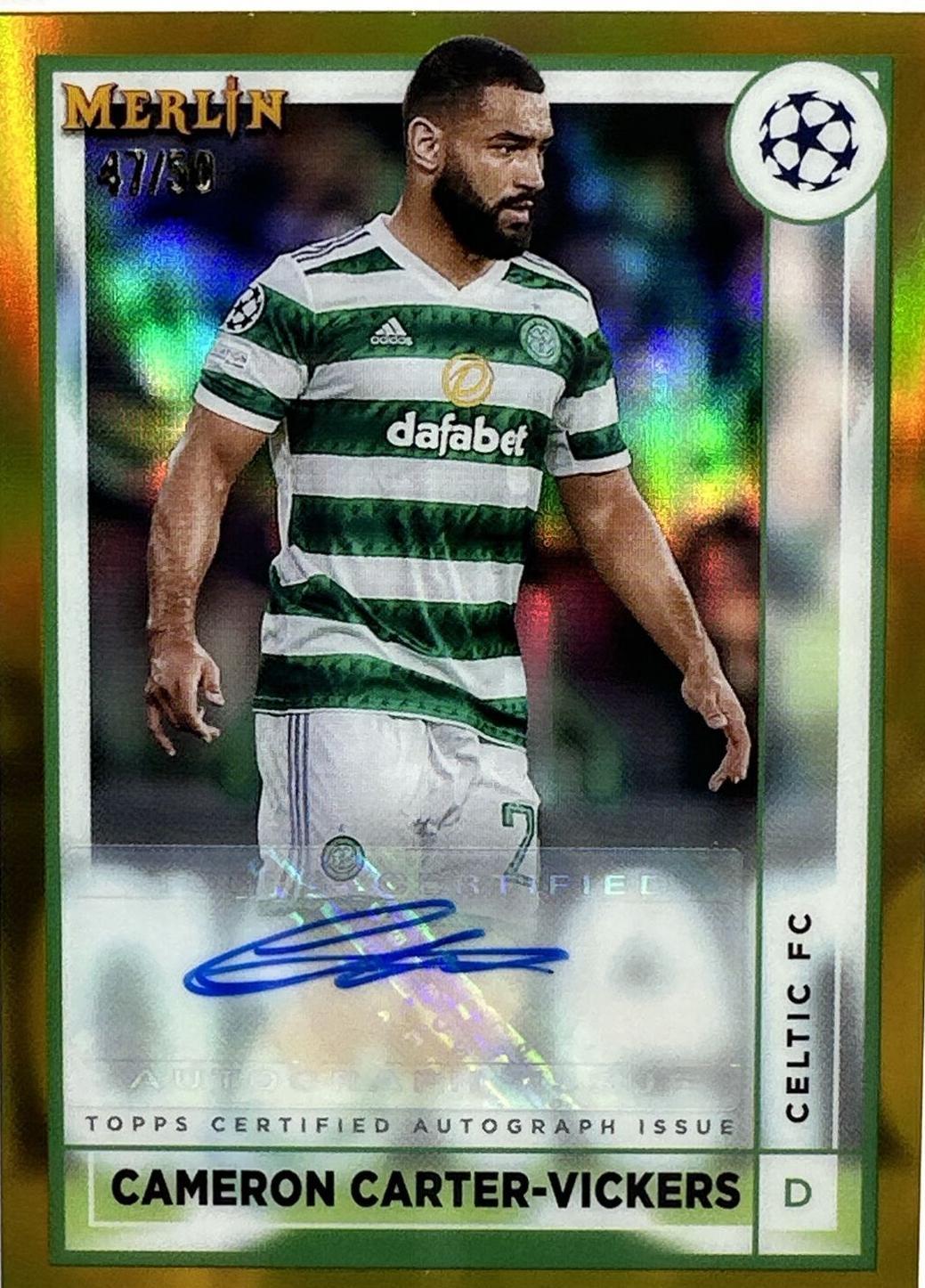 2022-23 Topps Merlin UEFA Club Competitions - Autographs Cameron Carter ...