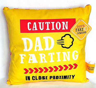 Dads Fart Cushion - Caution Dad Farting - In Close Proximity - Brand ...
