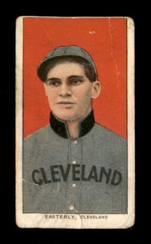 1909 T206 Ted Easterly CLEVELAND LOWER GRADE SWEET CAPORAL BACK 559502 ...