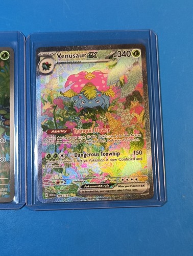 Venusaur, Ivysaur Bulbasaur EX 198/165 Scarlet & Violet SIR NM/M ...