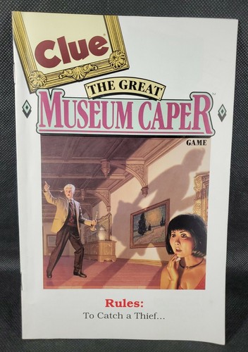 Clue The Great Museum Caper English Instructions Board Game Replacement ...