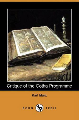 Critique of the Gotha Programme by Karl Marx (2009, Trade Paperback ...
