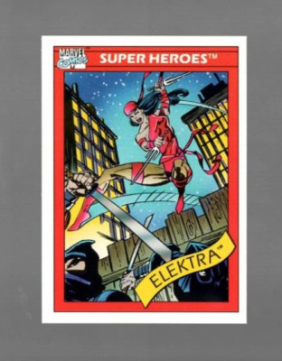 1990 Impel Marvel Universe card #49 ELEKTRA pack fresh! Mint | eBay