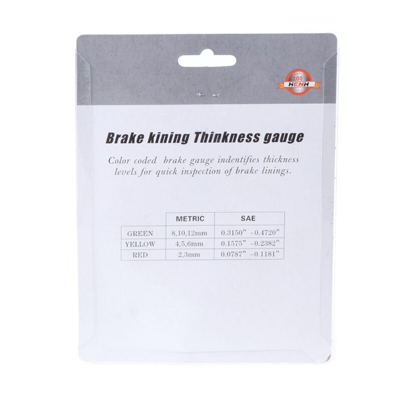 Brake Disc Pad Thickness Measure Gauge Check Set Metric Scale Tester ...