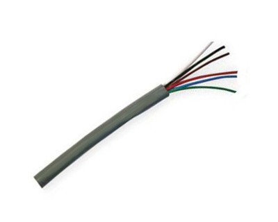 22/6 Security Alarm Wire Cable Stranded Shielded 6 Conductor 22 AWG ...