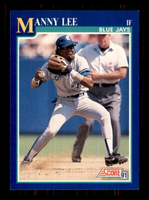 1991 Baseball Score Manny Lee Toronto Blue Jays #534 | eBay