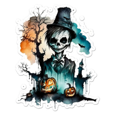 Halloween Scary Zombie , Vinyl Decal Sticker, Indoor Outdoor, 3 Sizes ...