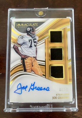 Joe Greene Flawless patch autograph /10 | eBay