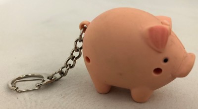 Pink 2" Pig Key Chain with LED Lighted Eyes | eBay