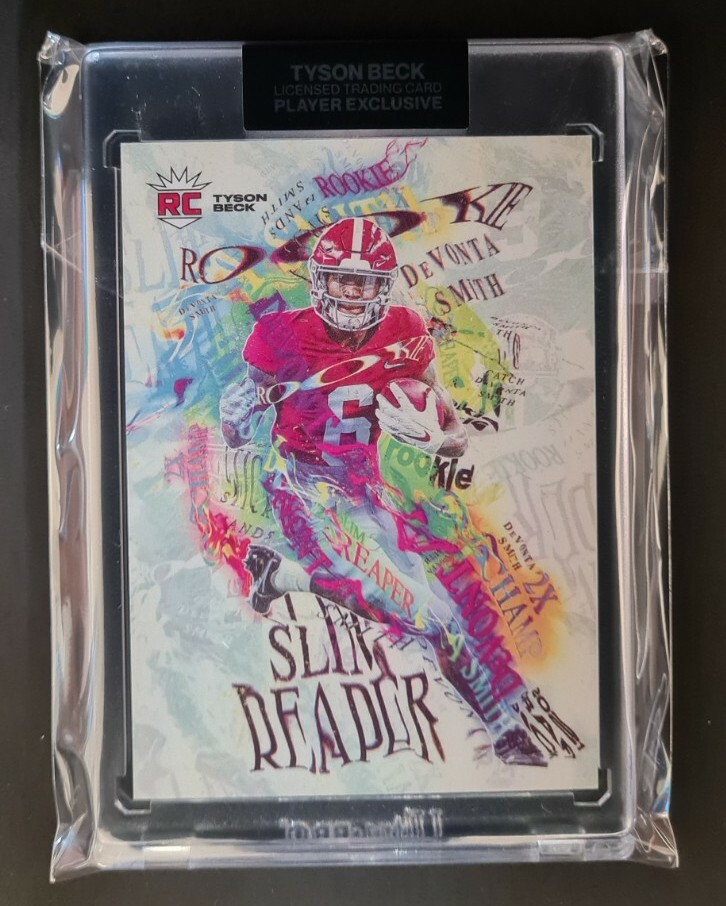 Devonta Smith Slim Reaper x Tyson Beck Rookie Card NFL | eBay Australia