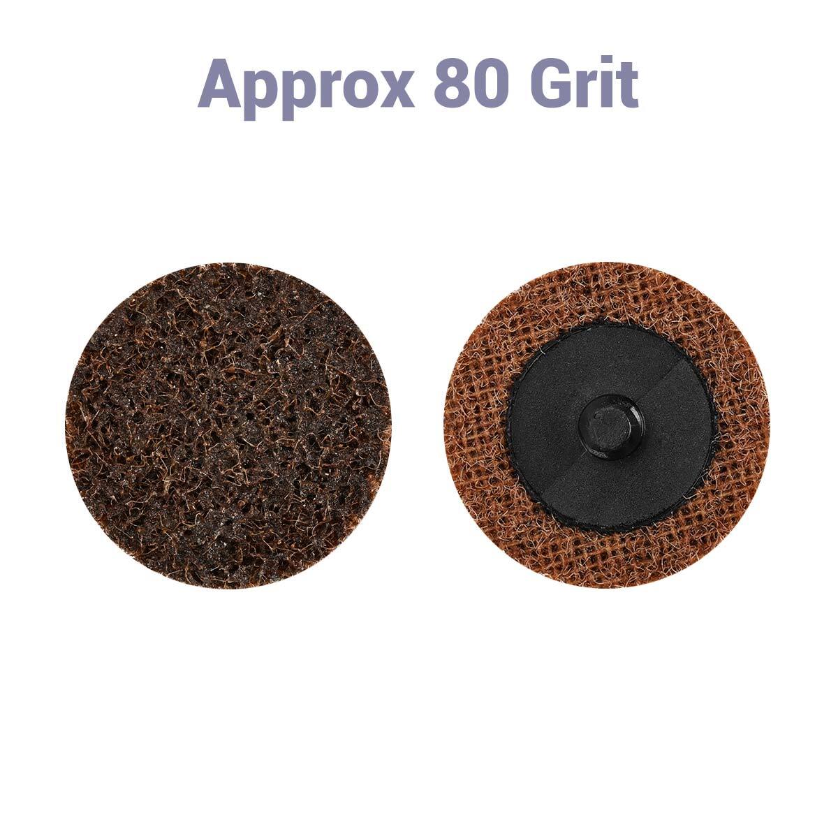 50x 2Inch Roll Lock Disc Sanding Disc Coarse Surface Prep Grinder ...