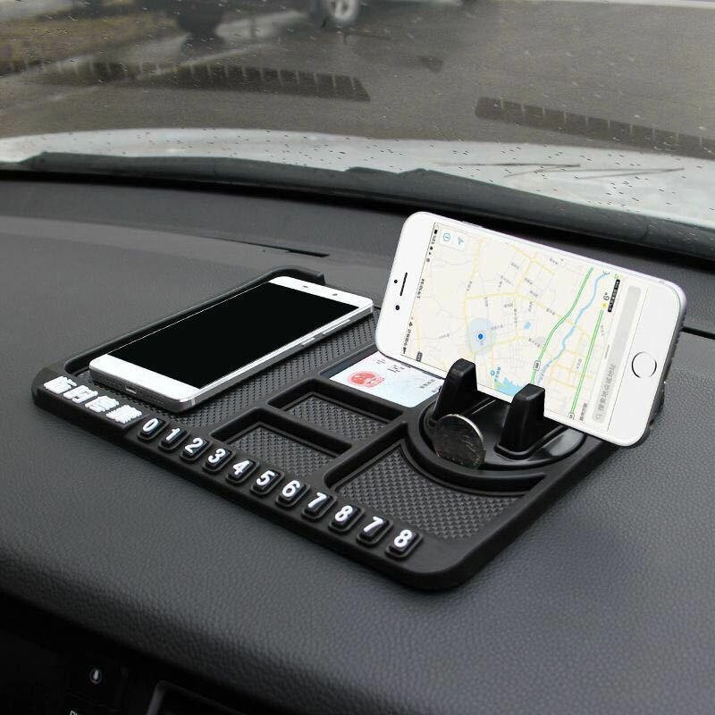 Non-Slip Phone Pad for 4-in-1 Car, Cool License Plate Phone Holder ...