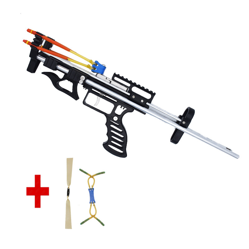 Slingshot Smooth Metal Grip Catapult Portable Hunting Catapult FishReel ...