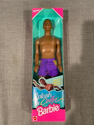 1996 SPLASH N COLOR - STEVEN - BARBIE DOLL - NEW IN BOX | eBay