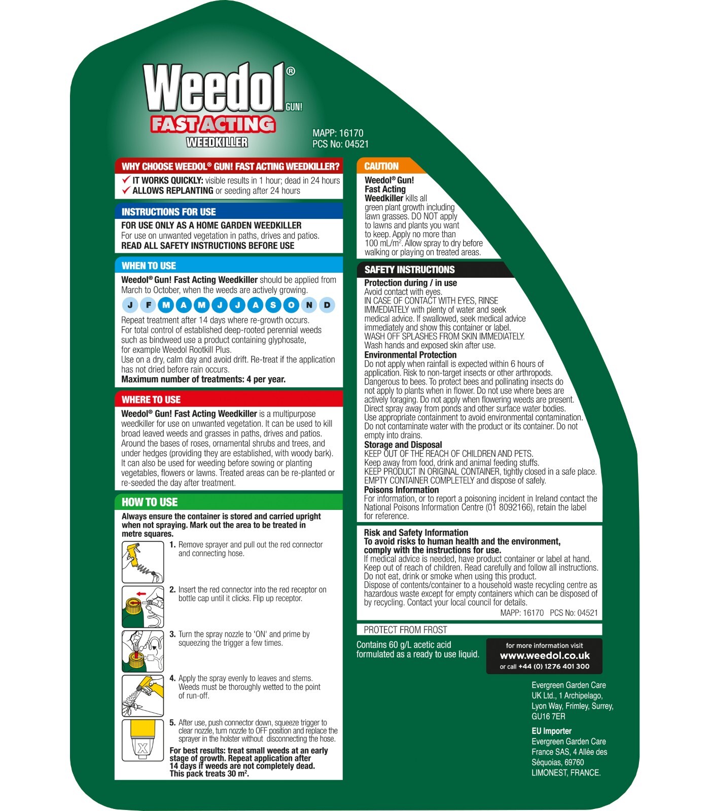 WEEDOL ULTRA TOUGH WEEDKILLER KILLS BRAMBLE NETTLES THISTLE DOCK POWER ...