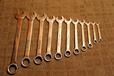 MAC TOOLS 11 PIECE SAE. COMBINATION WRENCH SET 12 POINT 5/16 TO 15/16 INCH | eBay