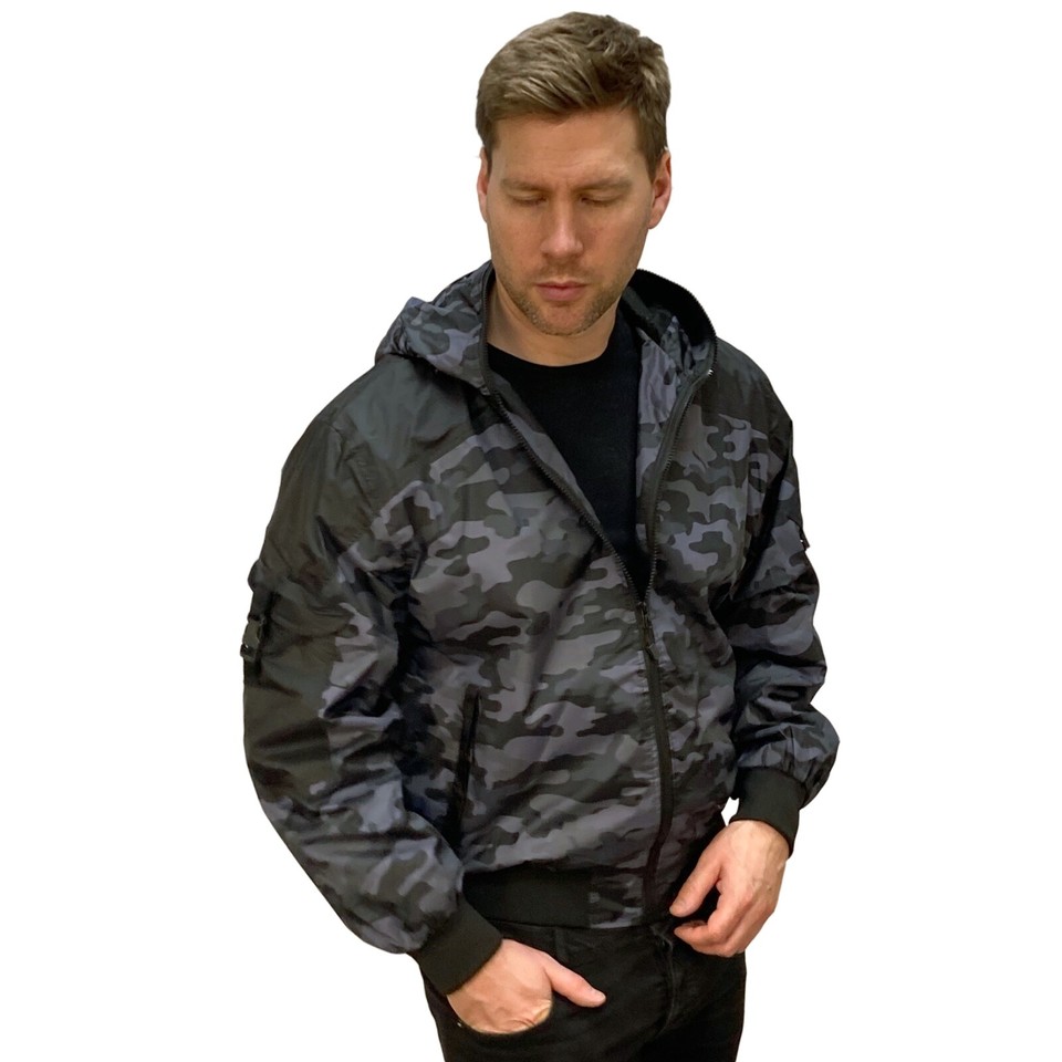 Mens Goggle Jacket Location Bomber Rain Coat EXO Windproof Waterproof ...