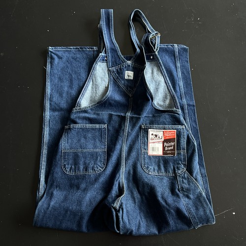 NWT Pointer Brand Overalls Men's 34x33 L Denim Bibs USA LC King DeadStock NOS | eBay