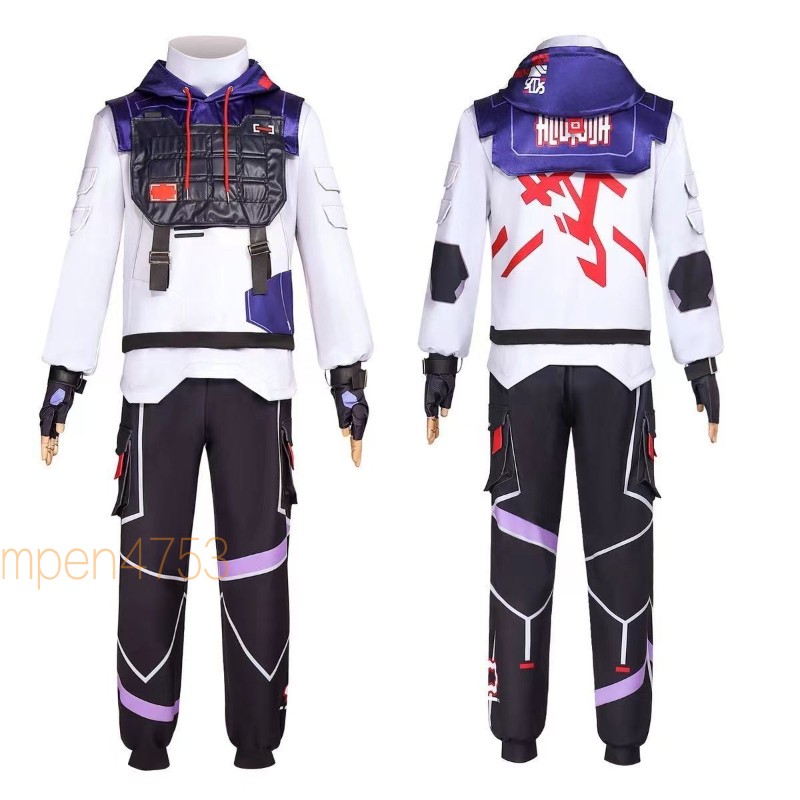 Anime Valorant Iso Cosplay Costumes Suits Halloween Uniform Set Men's ...