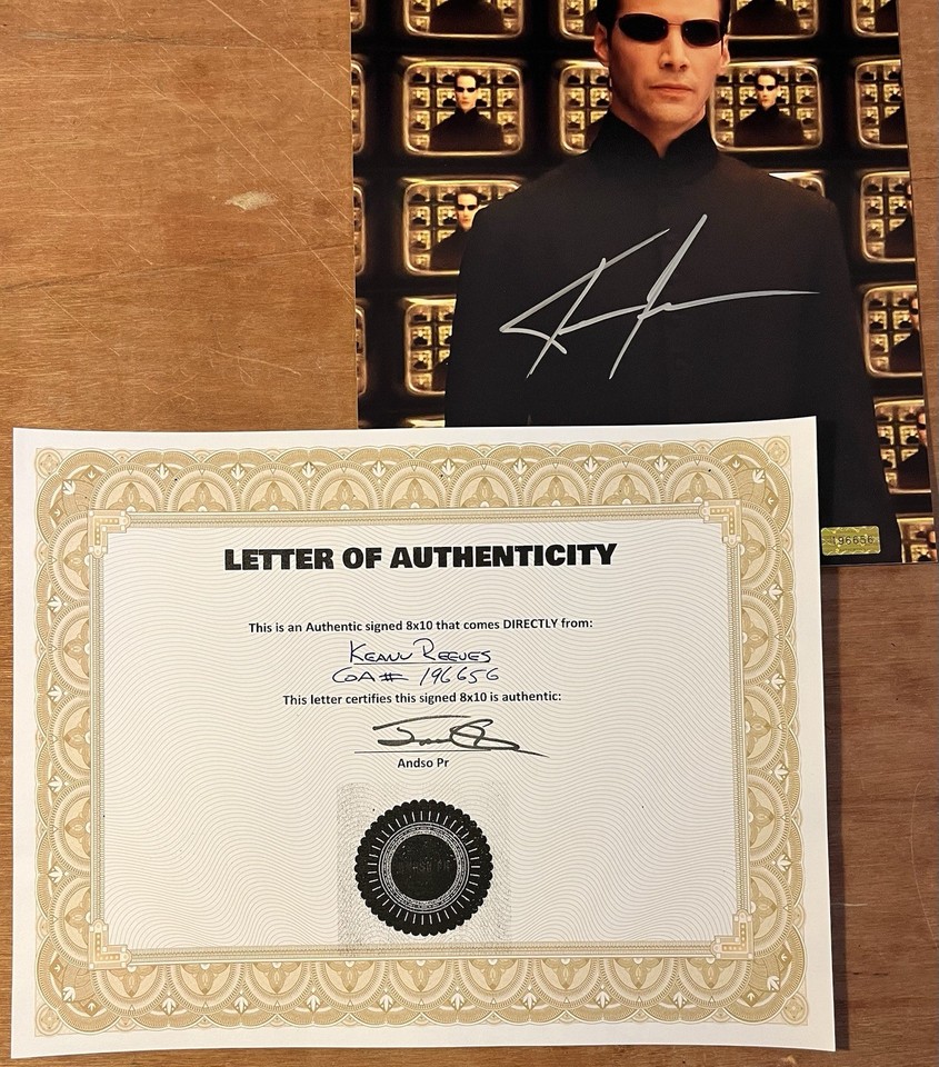 Keanu Reeves Signed Autographed 8x10 The Matrix Neo Photo With COA | eBay