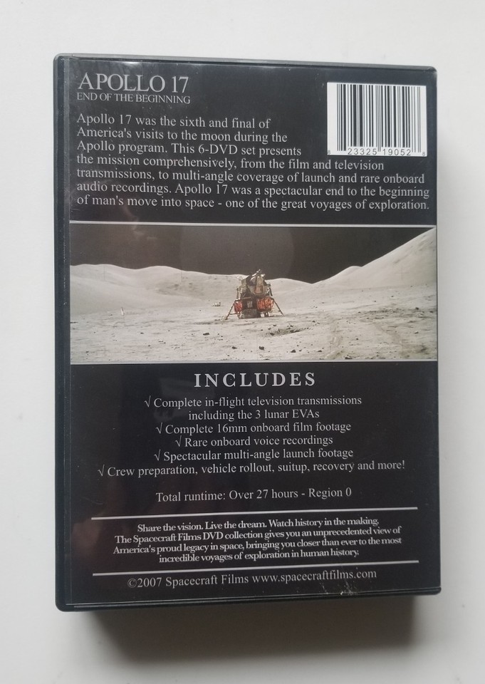 APOLLO 17 : END OF THE BEGINNING, Collector's Edition, 2007 DVD (6-DISC ...