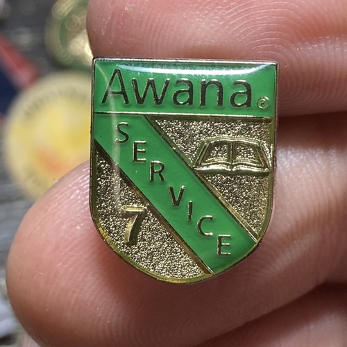Awana 7 Year Service Lapel Pin Hat Vest EUC K453 | eBay