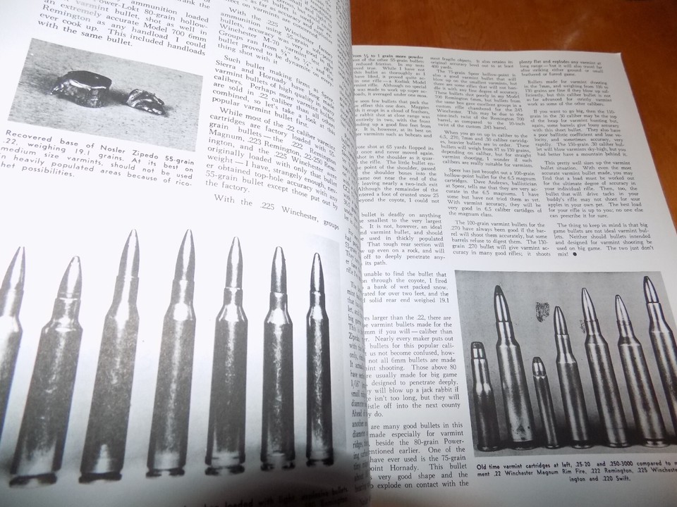 VARMINT AND SMALL GAME RIFLES & CARTRIDGES Bullets Reloading Ammo ...
