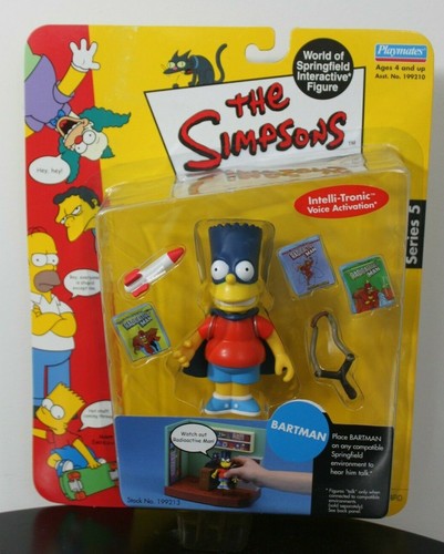BARTMAN Simpsons Action Figure WoS 199213 Springfield Comic Book Series ...